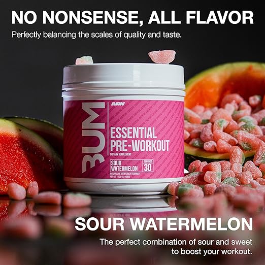 Raw Nutrition Bum Essential Pre-Workout 30 Servicios – Suplementos Alex MX